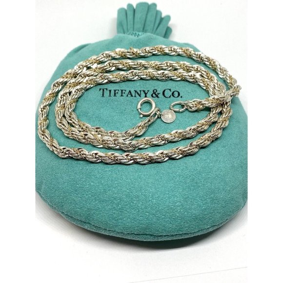 Silver Jeans | Accessories | Tiffany Co Sterling Silver 4k Yellow Gold ...